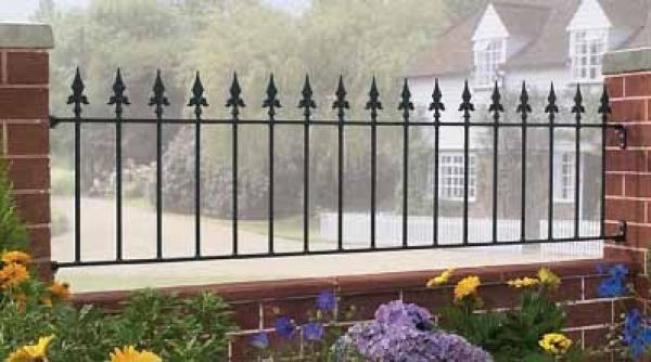 Saxon Wrought Iron Style Metal Garden Railings | Buy Saxon Wrought Iron ...