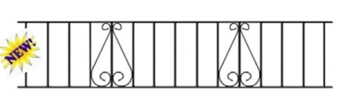 Classic Wrought Iron Style Metal Garden Railings | Buy Classic Wrought ...